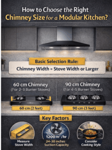How to Choose the Right Chimney Size for a Modular Kitchen?